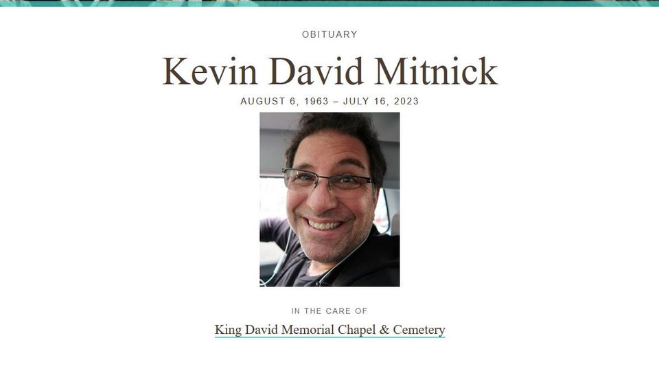 E’ morto il condor Kevin Mitnick l’hacker piú famoso di sempre - MuPIn